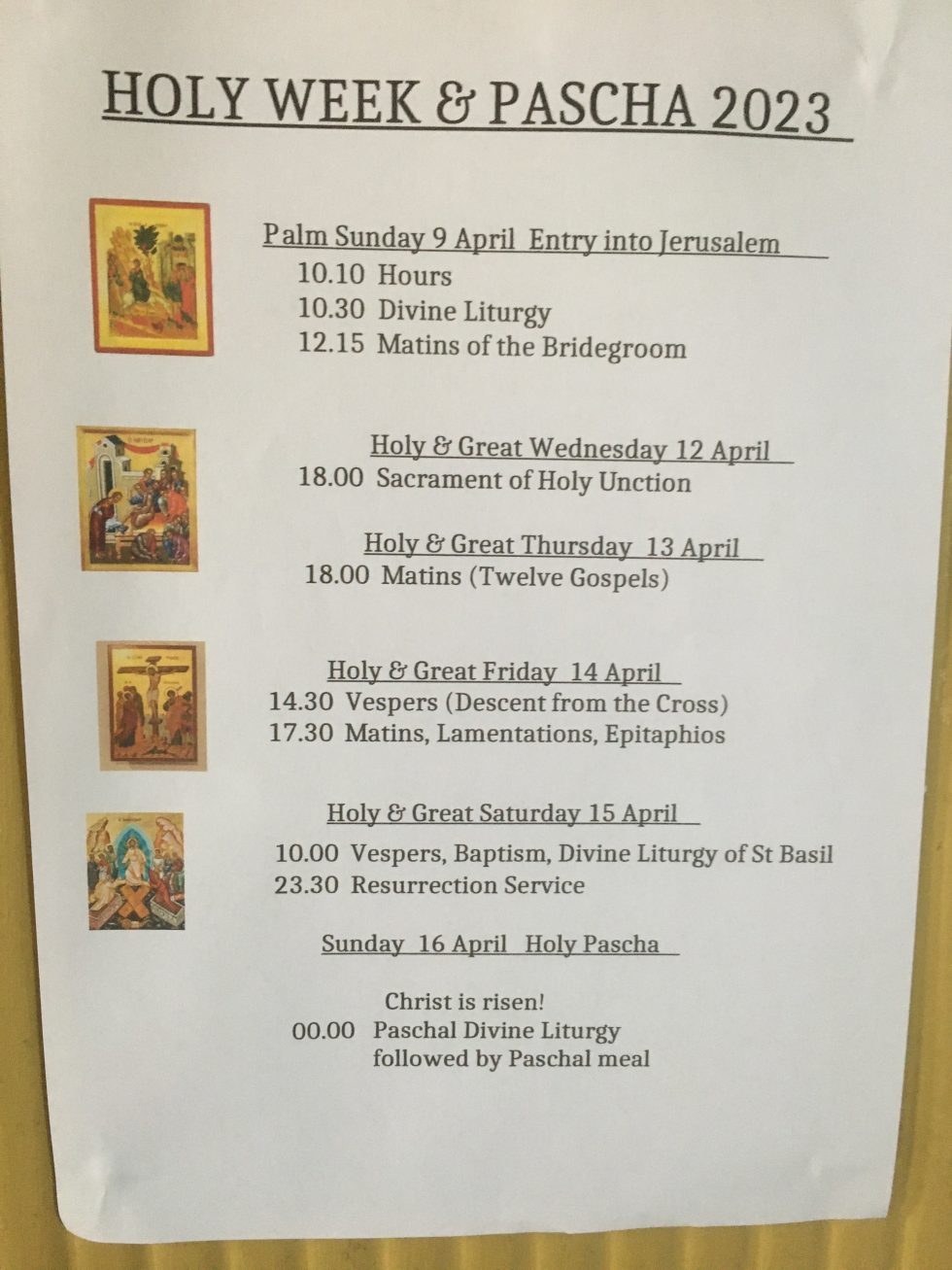 Holy Week & Pascha 2023 | Lampeter Orthodox Church Wales